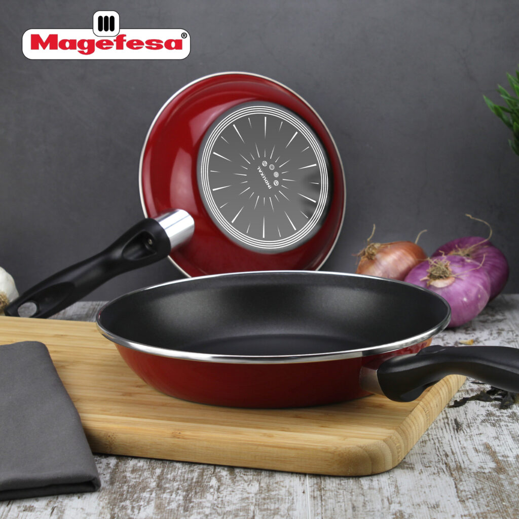 Set de Sartenes 18 + 20 + 24 cm Magefesa Coral - Menajeando.cl