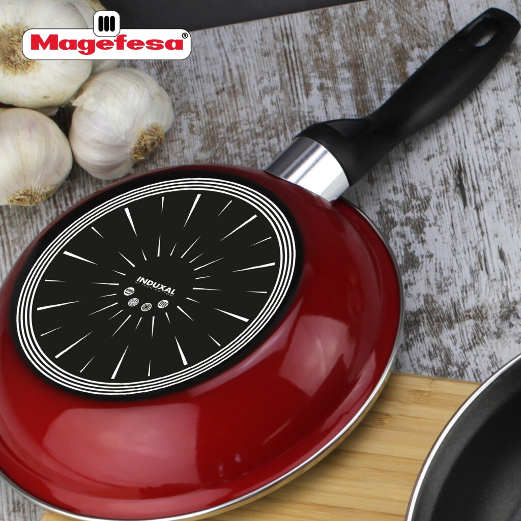 Set de Sartenes 18 + 20 + 24 cm Magefesa Coral - Menajeando.cl